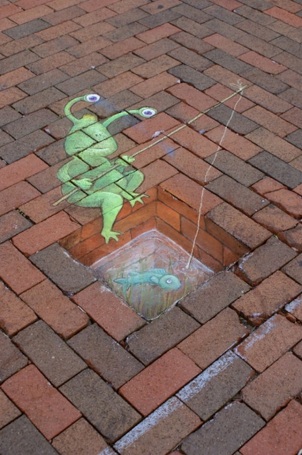 Chalk Art by David Zinn (28 photos) – A Collection 1 | STREET ART UTOPIA