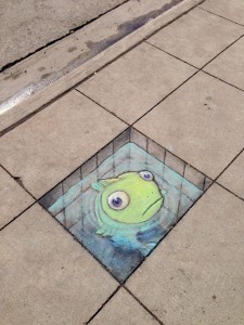 Chalk Art by David Zinn in Michigan, USA - STREET ART UTOPIA