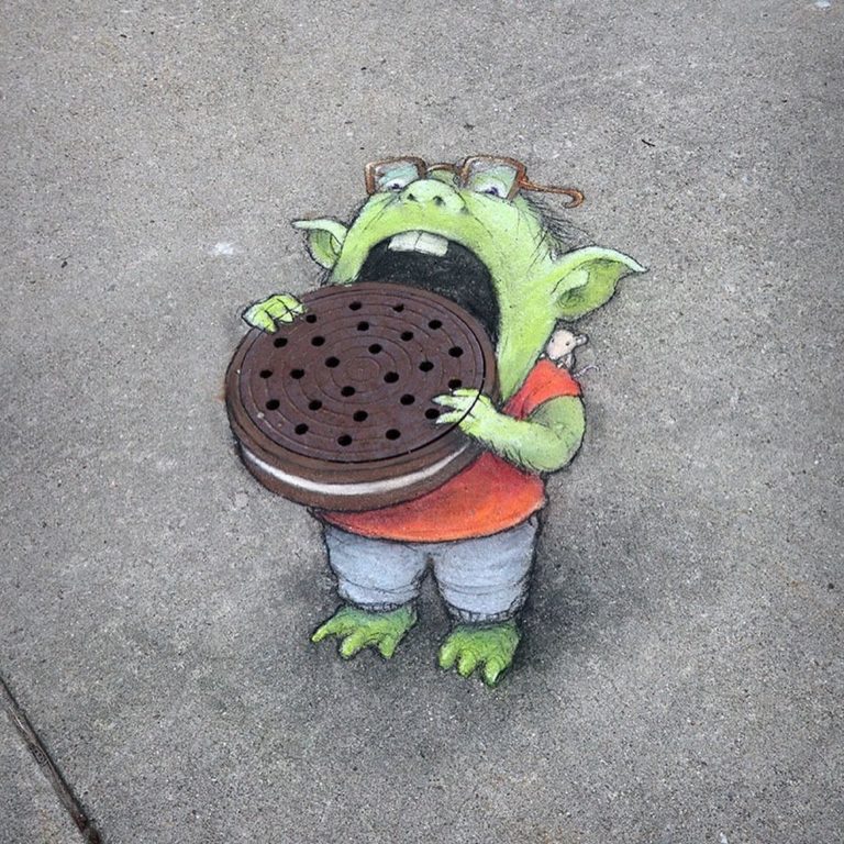 Chalk Art by David Zinn – At Ann Arbor, Michigan, USA (4 photos ...