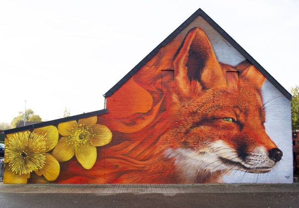 Fox by TUZQ in Testelt, Belgium (5 photos) | STREET ART UTOPIA