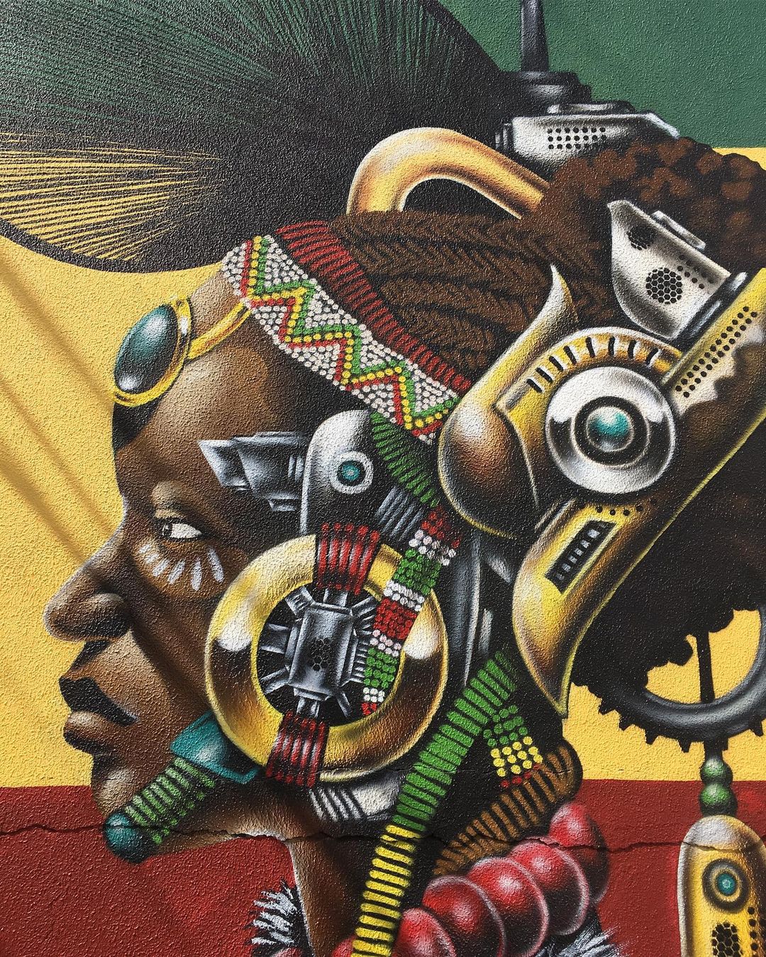 Afro futurism – By HYPER in Nairobi, Africa | STREET ART UTOPIA