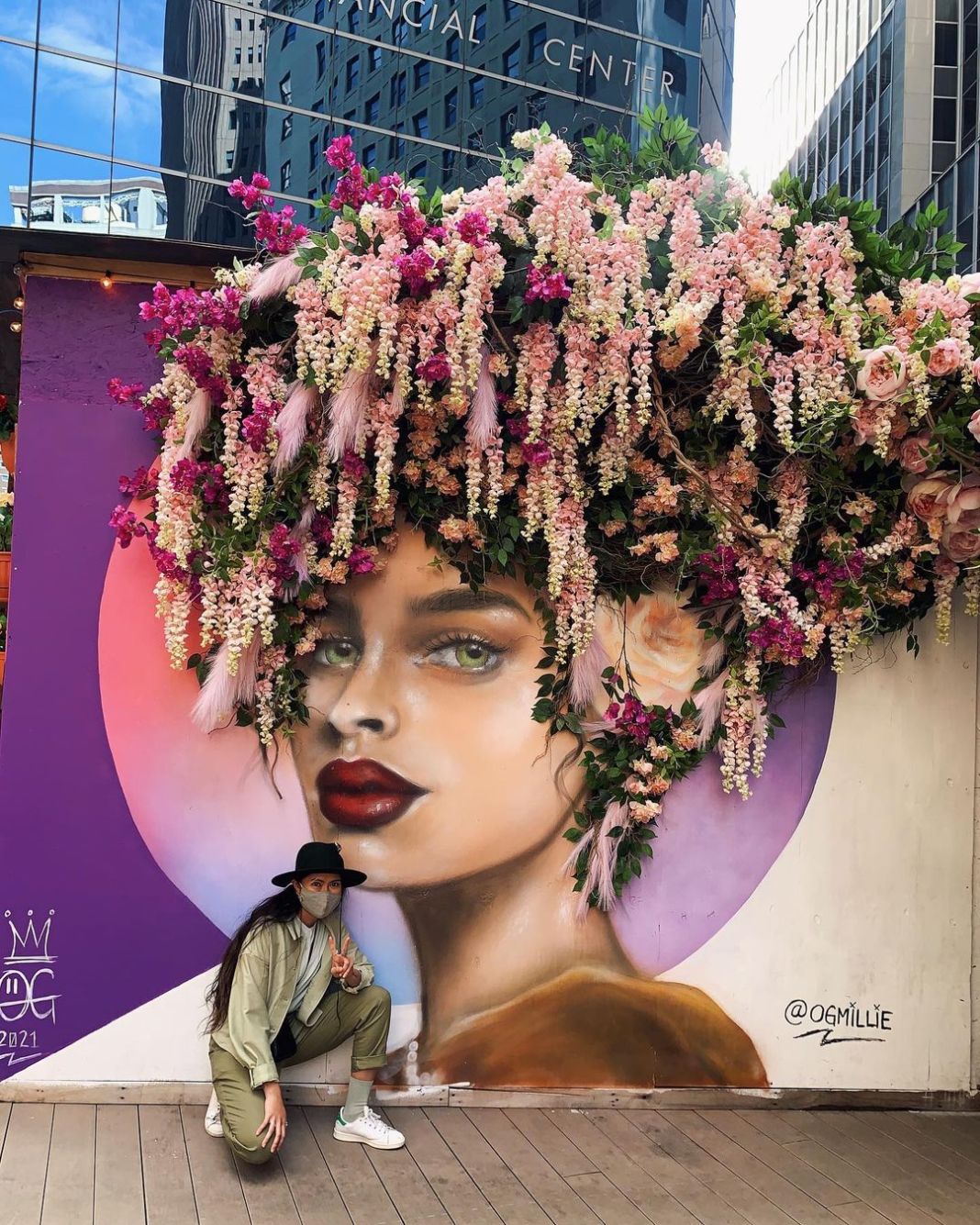Flower mural by OGMillie and Floratorium in New York (5 photos ...