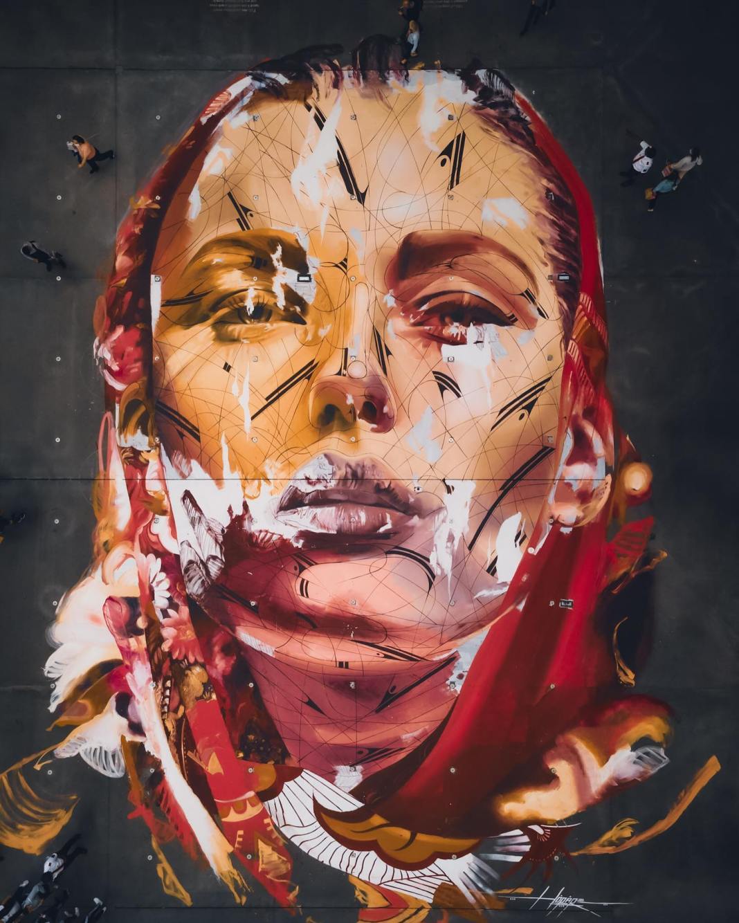 “A fabric to conquer the world” by HOPARE in Paris (250m2 artwork ...