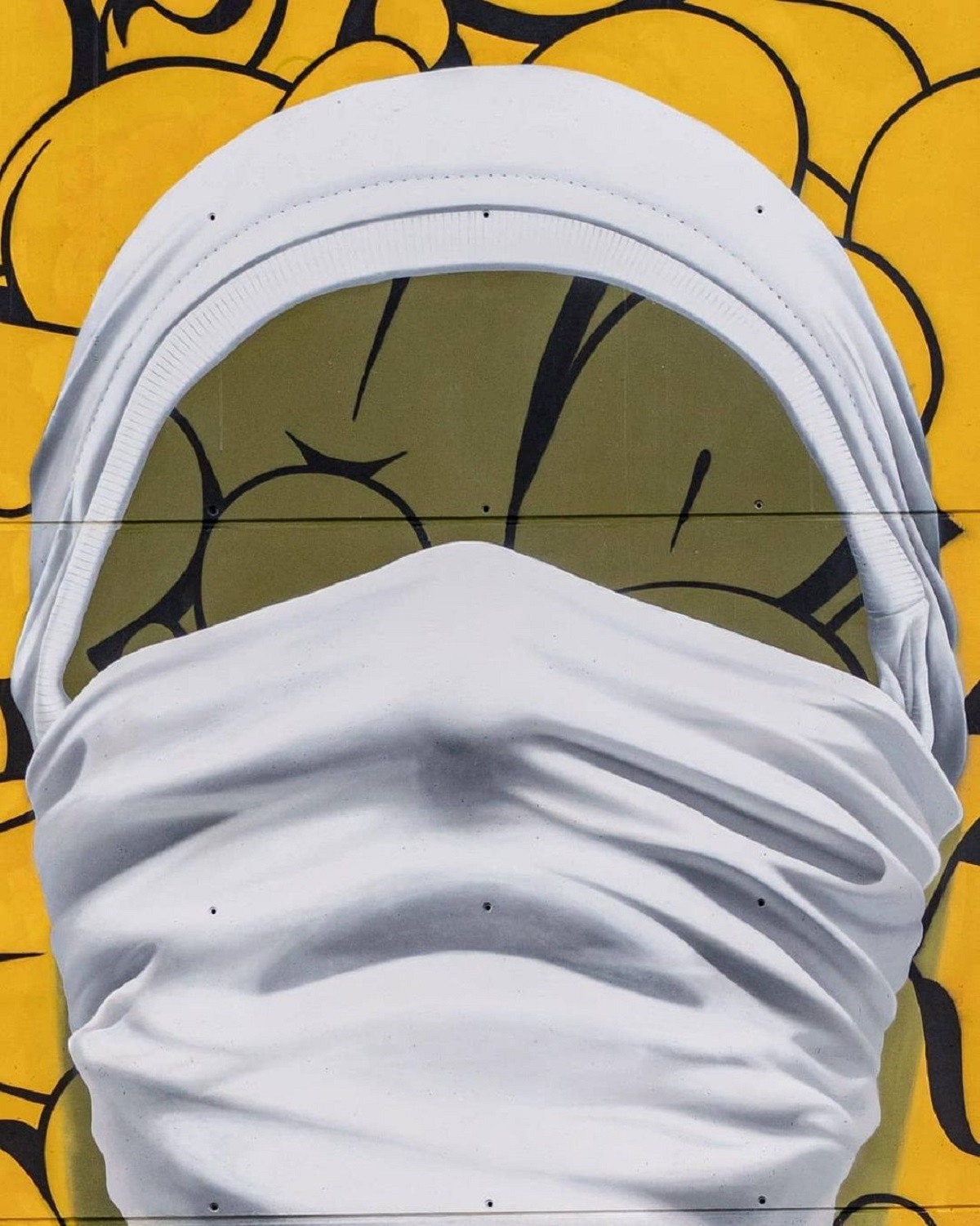“Shirt Mask SOW03” by Nuno Viegas in Lisbon | STREET ART UTOPIA