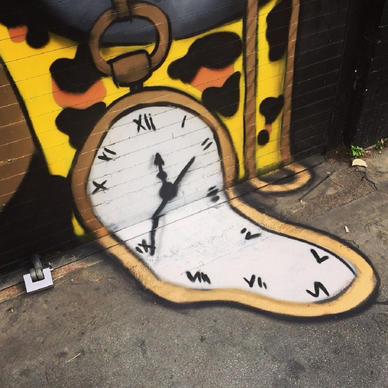 Salvador Dali mural by ZABOU in London, UK | STREET ART UTOPIA