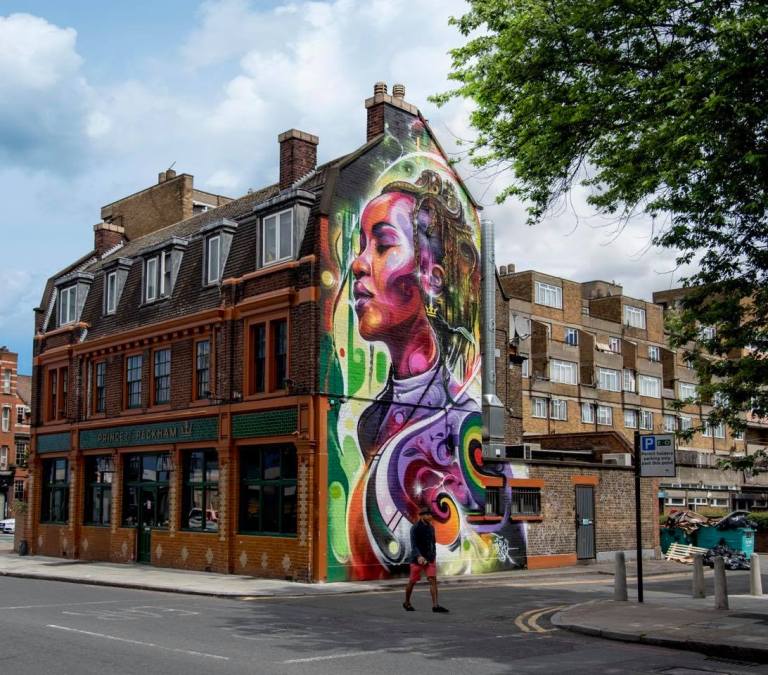 New Princess of Peckham (mural by MR CENZ in London) | STREET ART UTOPIA
