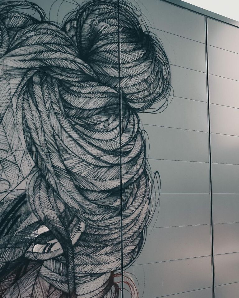 "Werushka" by HOPARE in Paris, France - STREET ART UTOPIA