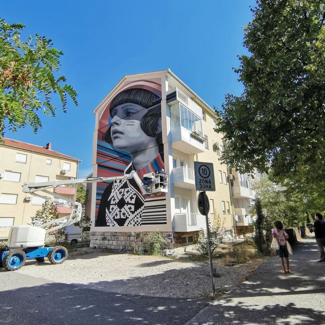 Mural by MEDIANERAS in Mostar, Bosnia and Herzegovina (9 photos ...