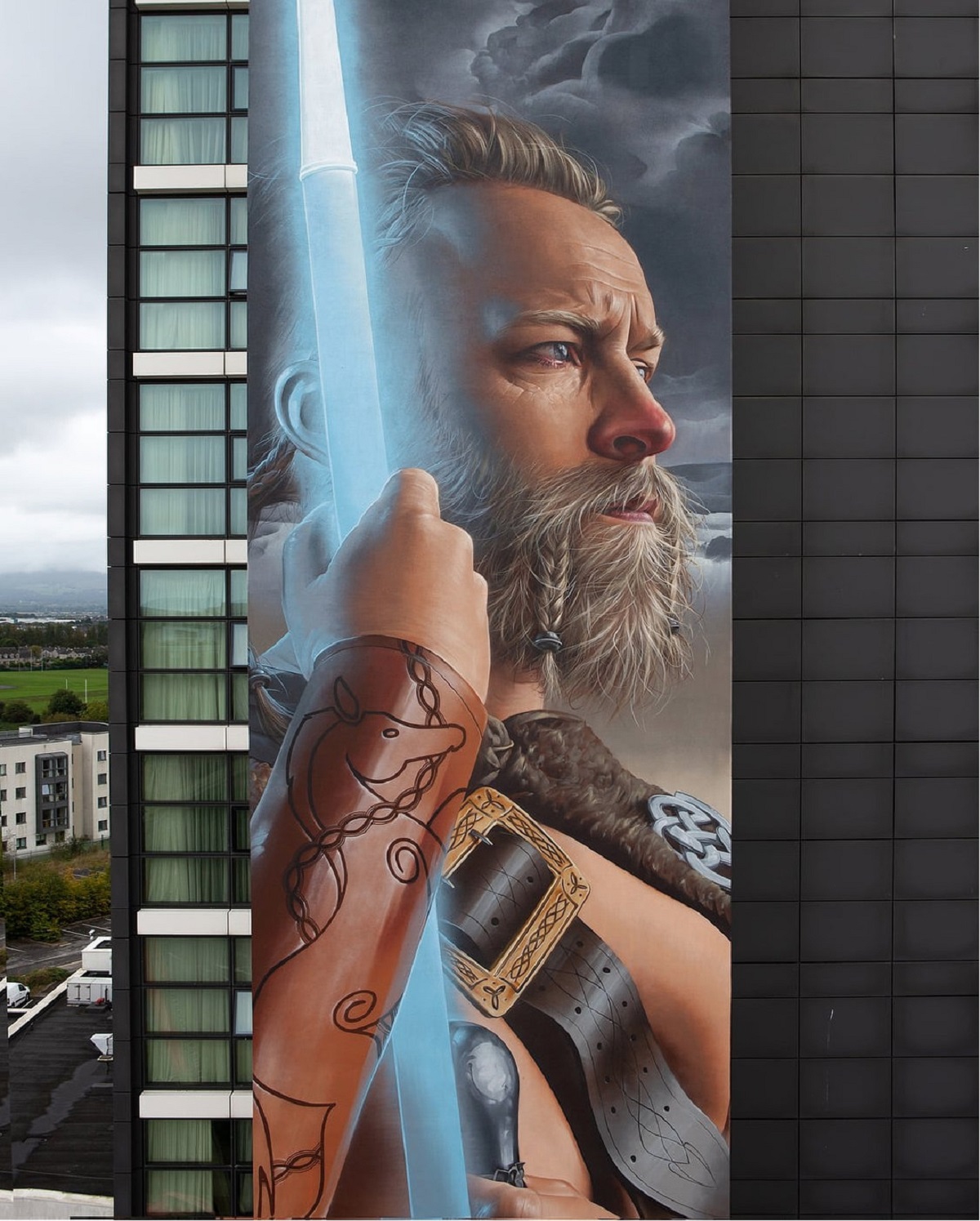 Irelands tallest mural, reaching a whopping 135ft from top to bottom ...