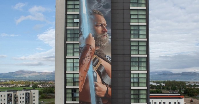 Irelands tallest mural, reaching a whopping 135ft from top to bottom ...