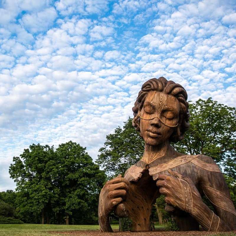 5 Photos of Sculpture “Hallow” By Daniel Popper in Lisle, Illinois ...