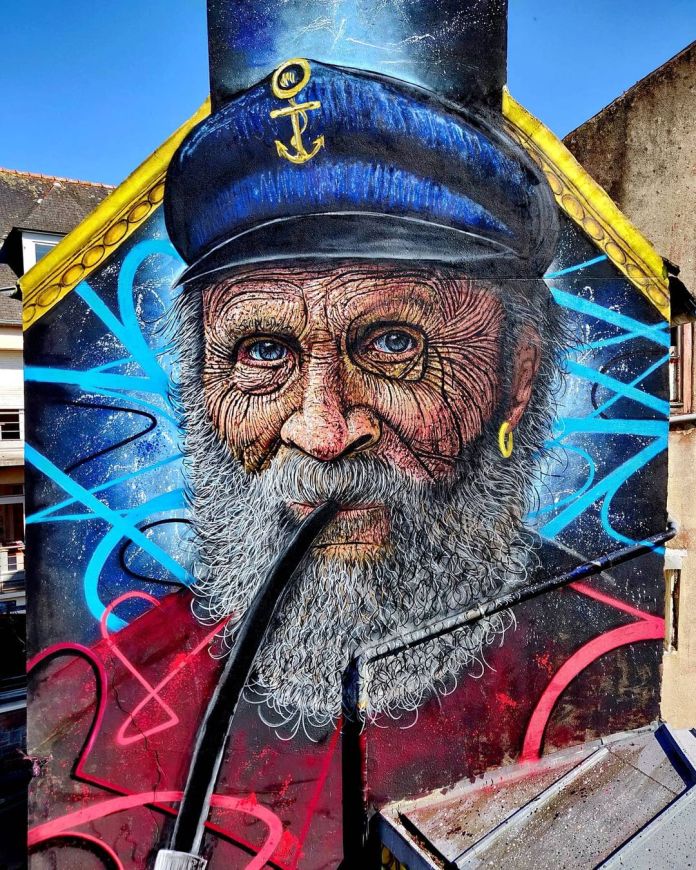 Mural by RAST in Morlaix, France (6 photos) | STREET ART UTOPIA