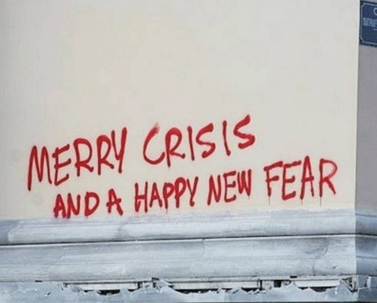 Merry Crisis and Happy New Fear | STREET ART UTOPIA