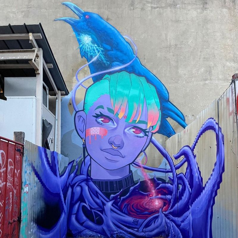 Street Art by Tayla Broekman and Chuck Mayfield in Melbourne, Australia ...