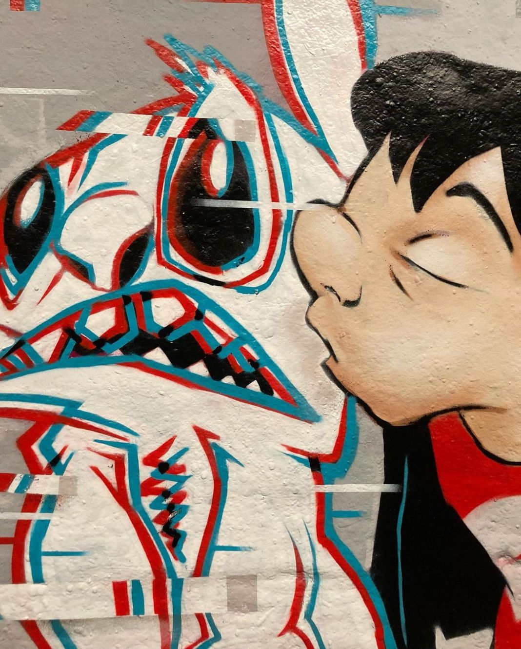 Lilo & Glitch by EYESAW at Leake Street graffiti tunnel in London, UK ...