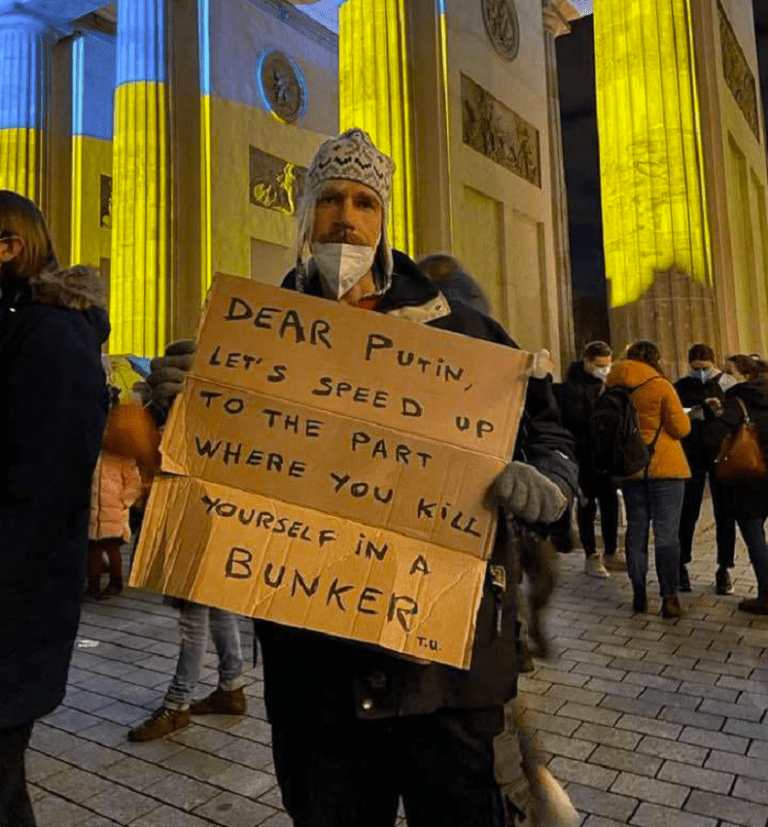 Dear Putin Let’s speed up to the part where … in a bunker | STREET ART ...