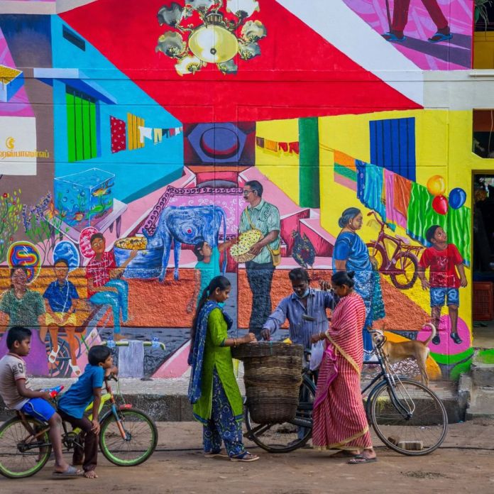 9 pics: Collective Trespassers in Coimbatore, India | STREET ART UTOPIA