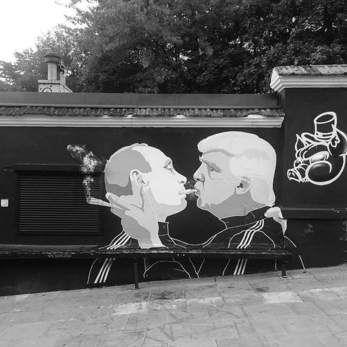 6 pics: Putin & Trump Street Art in Vilnius, Lithuania | STREET ART UTOPIA
