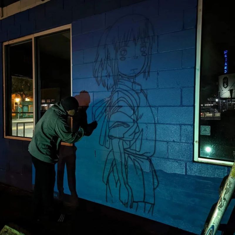 Spirited Away Mural by Paul Garson in San Antonio, Texas | STREET ART ...
