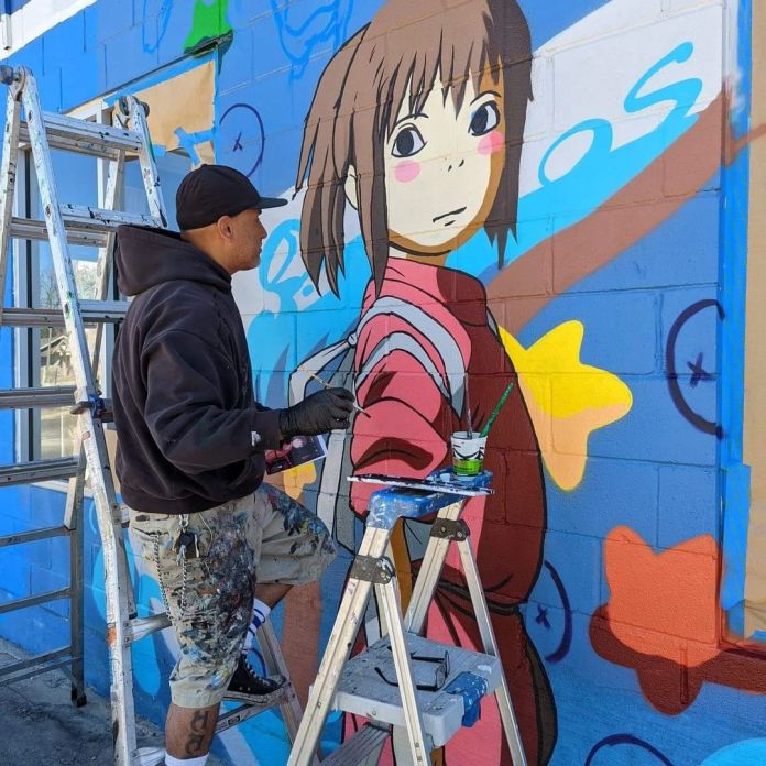 Spirited Away Mural by Paul Garson in San Antonio, Texas | STREET ART ...