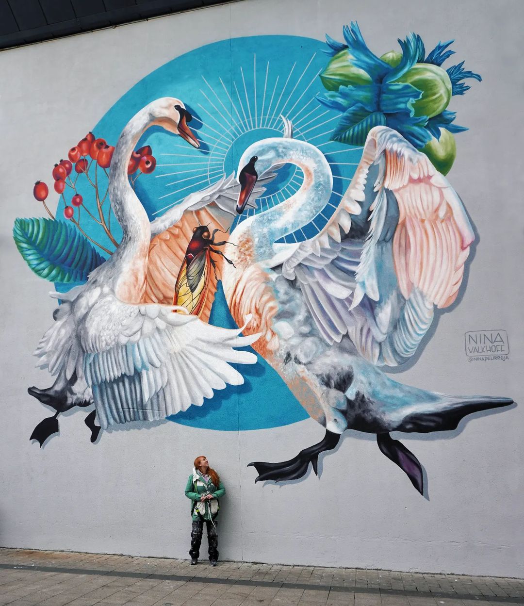 The Irish mythological story of Étaín! Mural by Nina Valkhoff in ...
