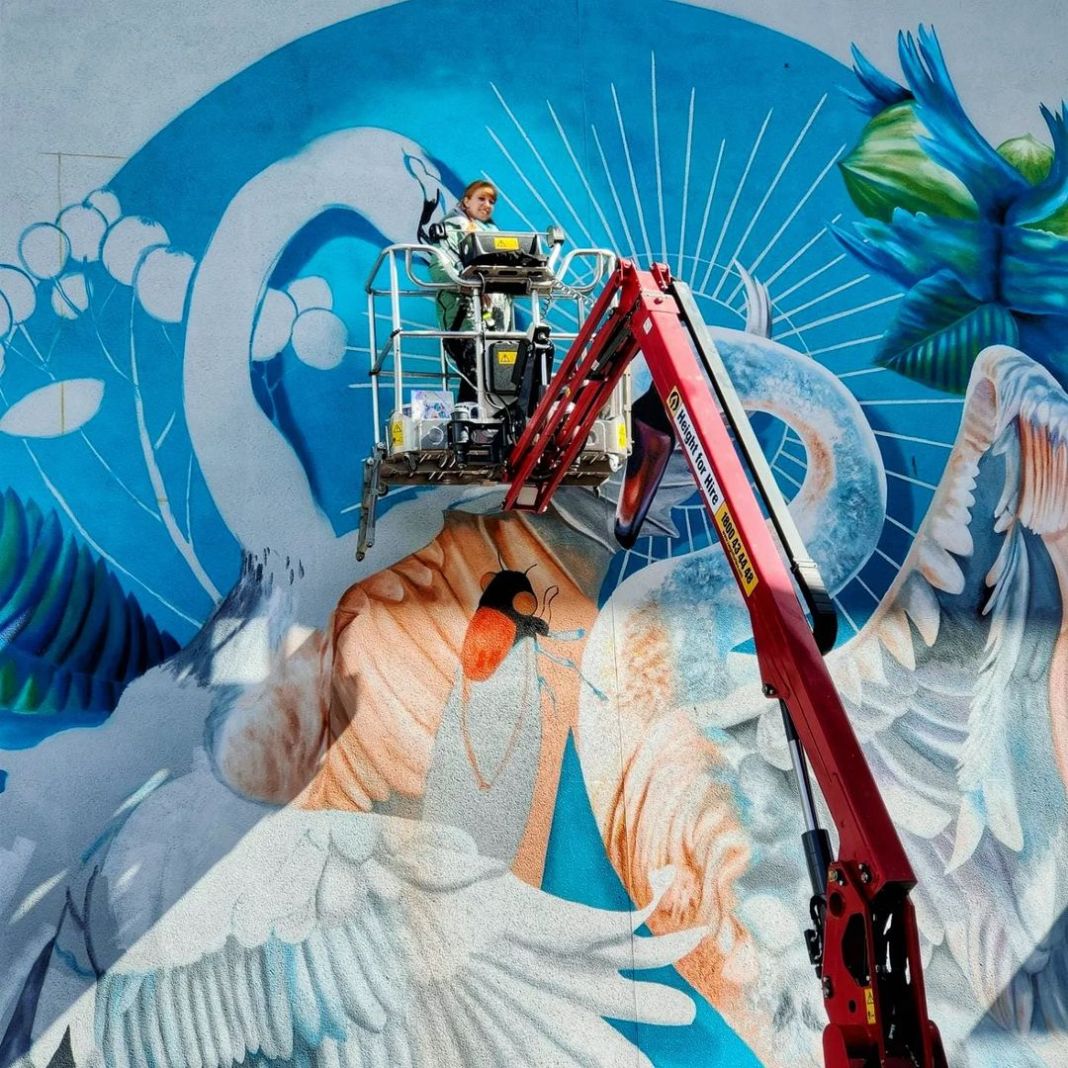 The Irish mythological story of Étaín! Mural by Nina Valkhoff in ...