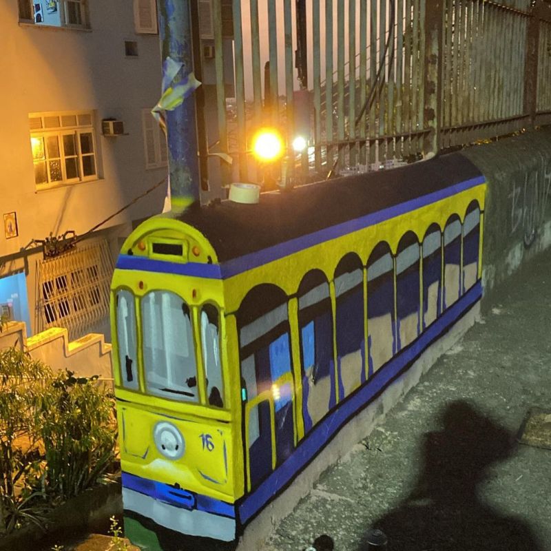 The Santa Teresa cable car is one of the main icons of the neighborhood ...