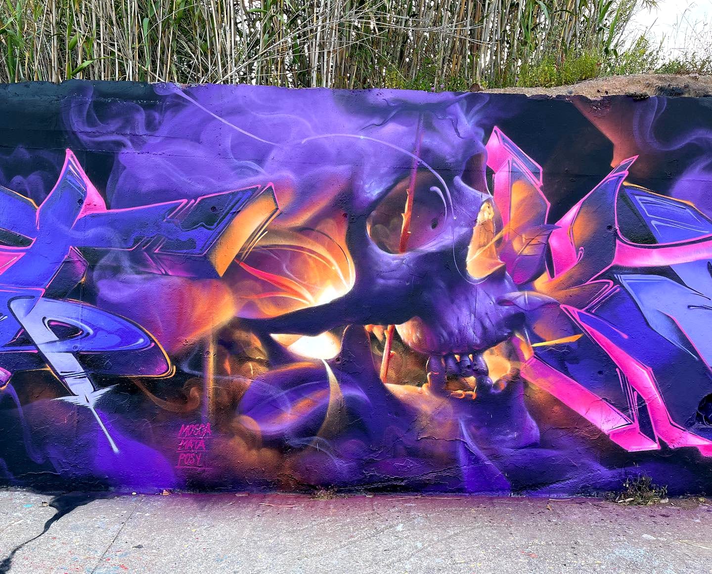 Amazing Graffiti Mural by BUBLEGUM and STOKER in Barcelona, Spain ...
