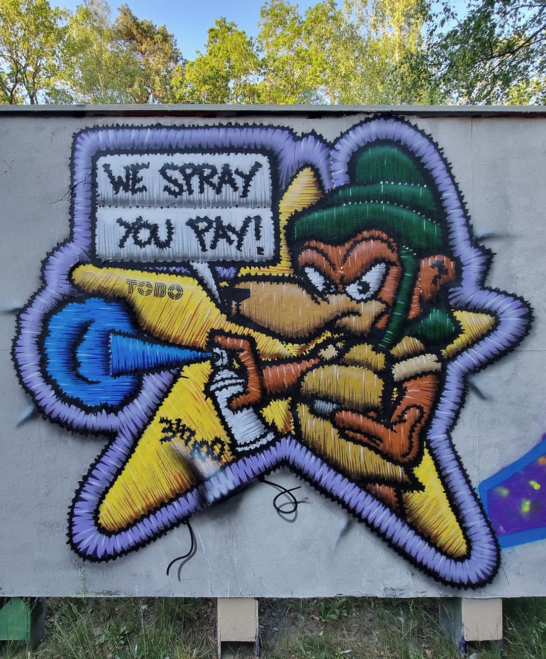 10 murals: Patch Graffiti by TOBO in Berlin, Germany | STREET ART UTOPIA