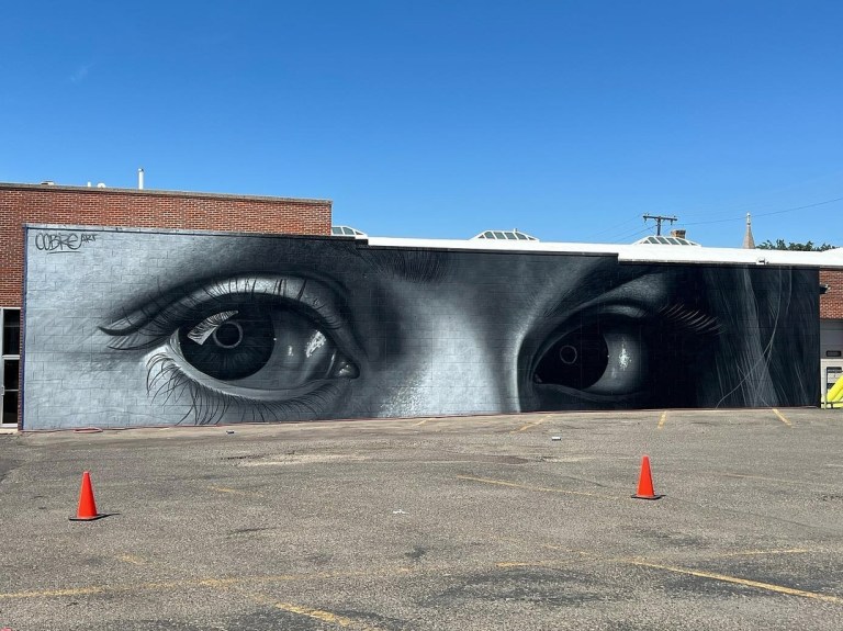 The eyes – Mural by Cobre in Great Falls, Montana, USA | STREET ART UTOPIA