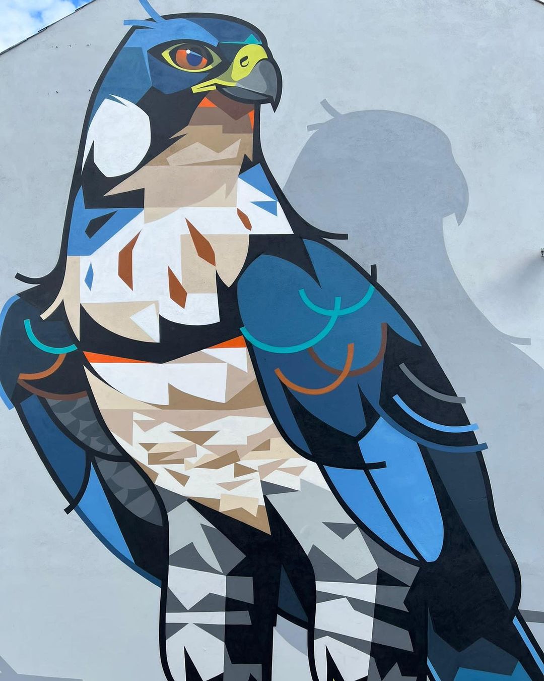 Peregrine Falcon by Dan Leo in Thurles, Ireland | STREET ART UTOPIA