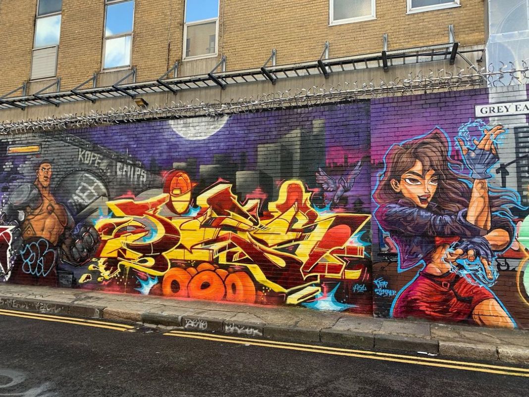 Mural of Blaze from Streets Of Rage by Van Jimmer in London | STREET ...