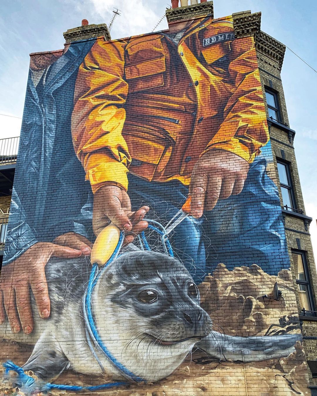 Say no to plastic! Mural by SMUG in Margate, UK | STREET ART UTOPIA