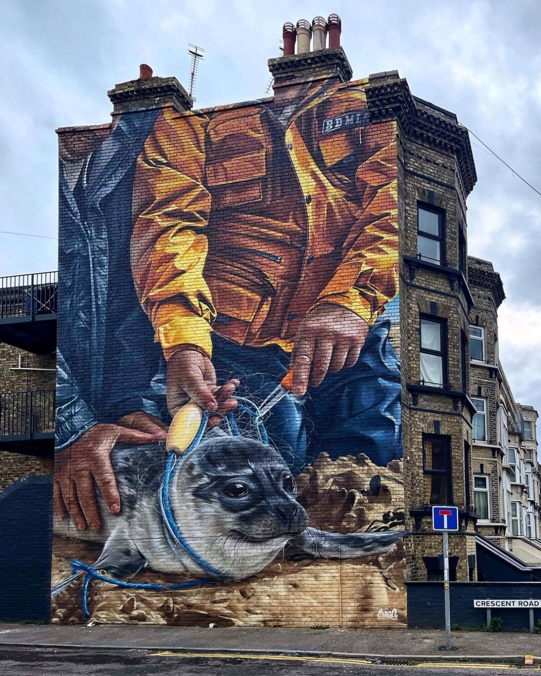 Say no to plastic! Mural by SMUG in Margate, UK - STREET ART UTOPIA