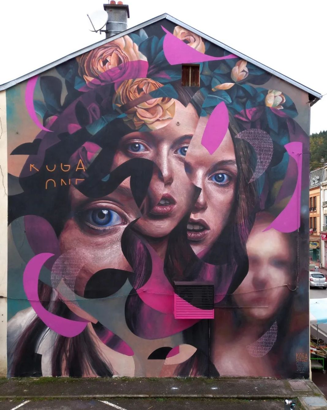 Mural by Matthieu Koga in Raon-l’Étape, France (4 photos) | STREET ART ...