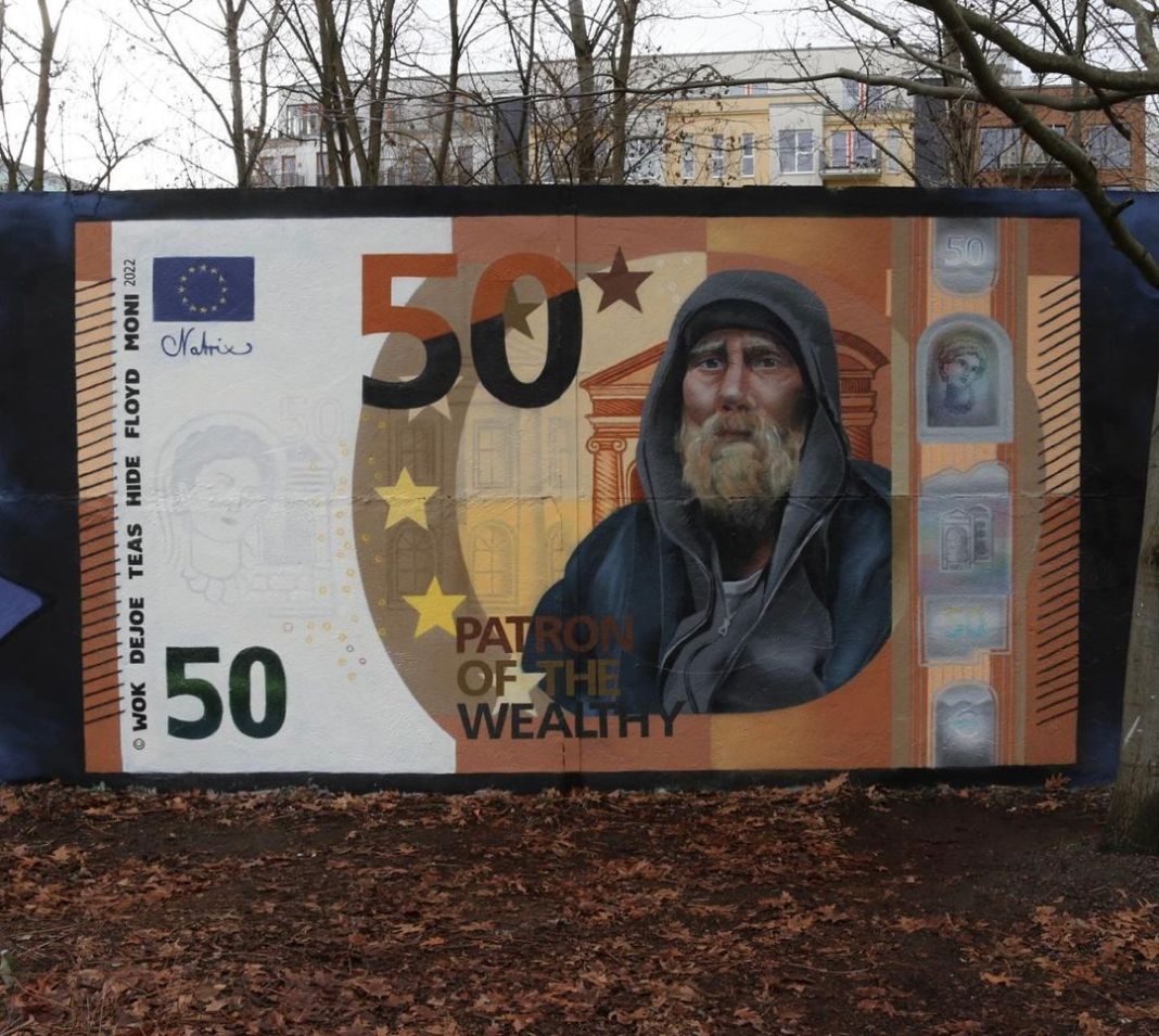 Money and Morality: A Thought-Provoking Artwork Addresses Poverty and ...