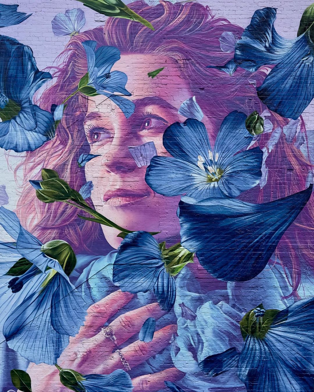 New mural in Belfast!: Studio Giftig’s Flax Flower Mural at Hit the ...