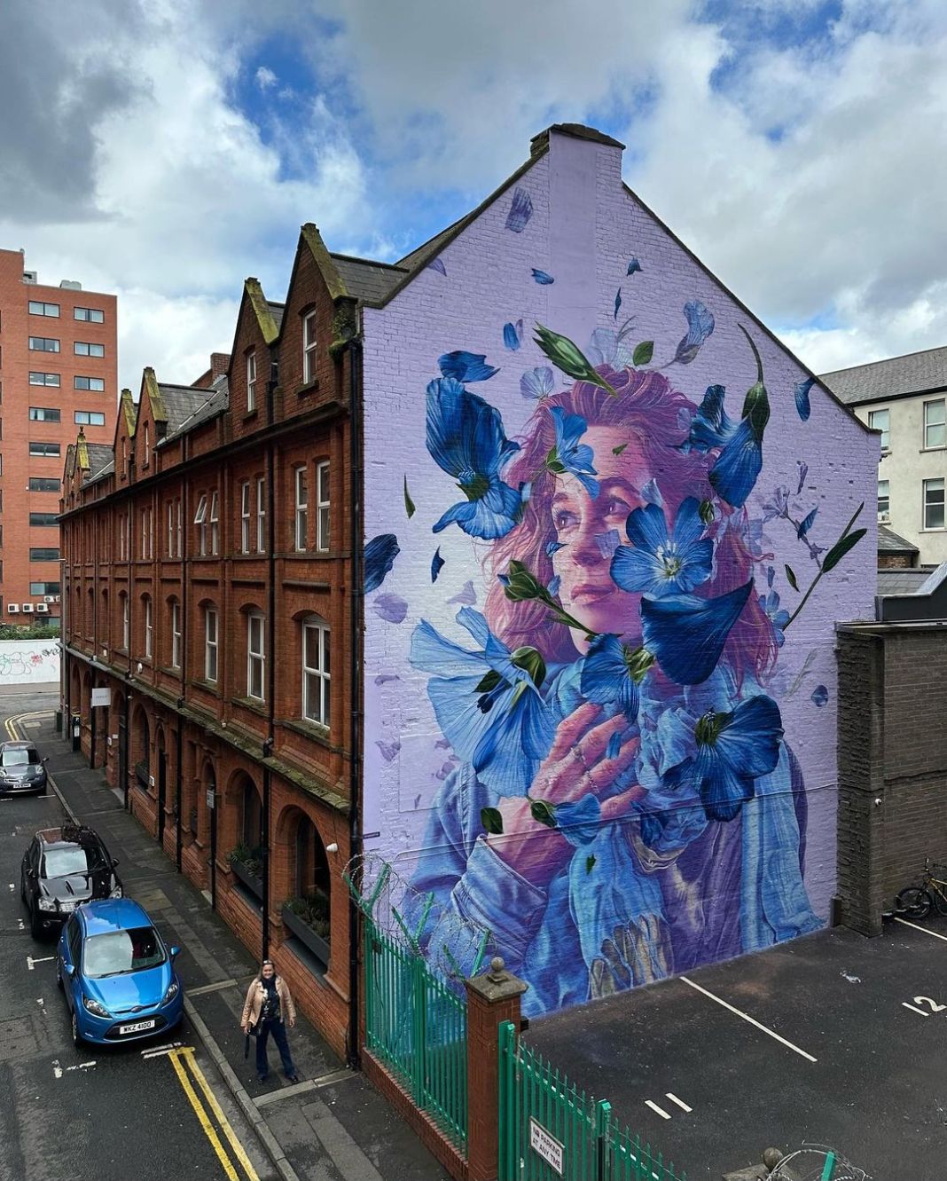 New mural in Belfast!: Studio Giftig’s Flax Flower Mural at Hit the ...