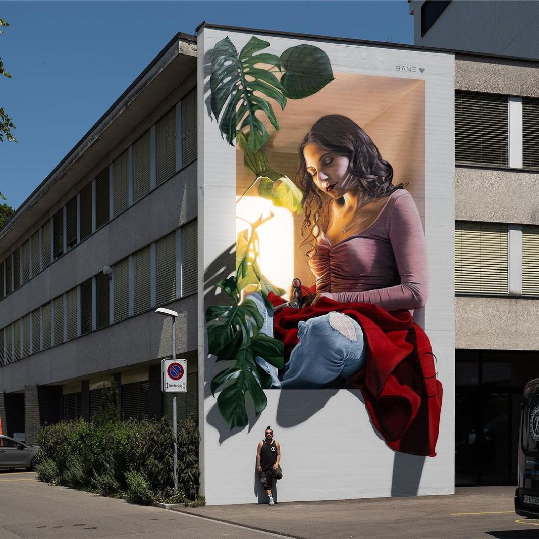 Stitching Time: Fabian Bane Florin’s 3D-Anamorphic Mural ‘Cut Through ...