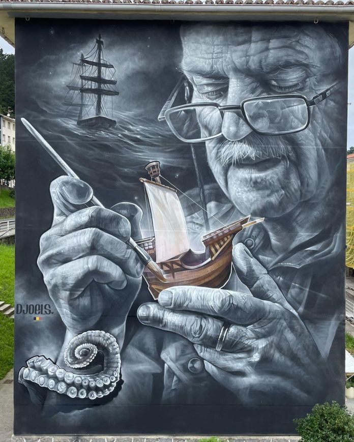 Life at sea – Mural by Djoels in Basque Country (5 photos) | STREET ART ...