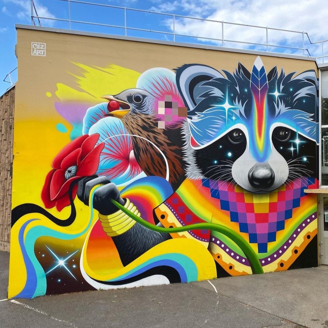 “Nature is Future” – Mural by CÉZ ART in Laon, France | STREET ART UTOPIA