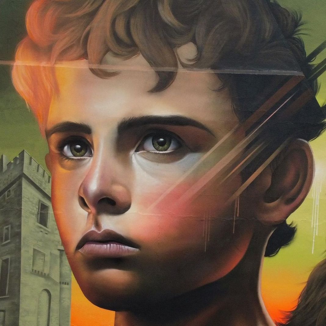 “The Hound of Ulster“ – Modern Mythology: Mural by Mister Copy in ...