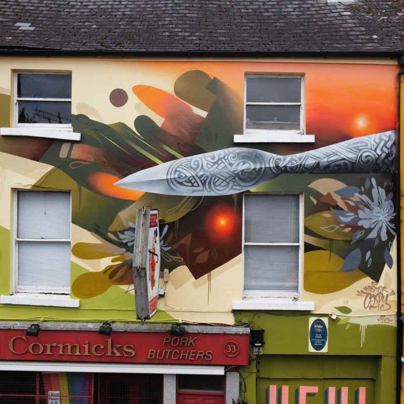 “The Hound of Ulster“ – Modern Mythology: Mural by Mister Copy in ...