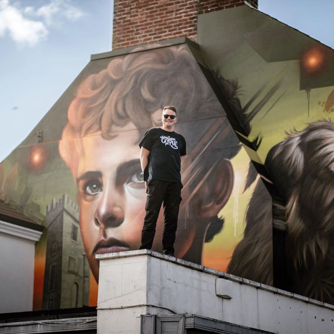 “The Hound of Ulster“ – Modern Mythology: Mural by Mister Copy in ...