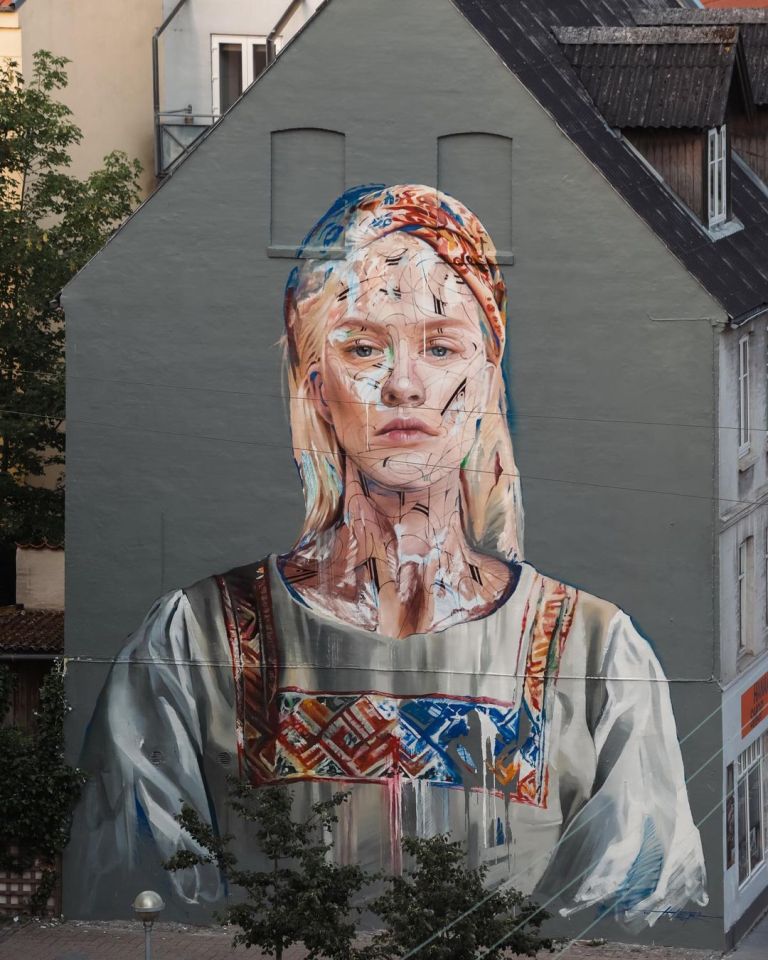 8 Photos of “Trine” by HOPARE in Aalborg, Denmark | STREET ART UTOPIA