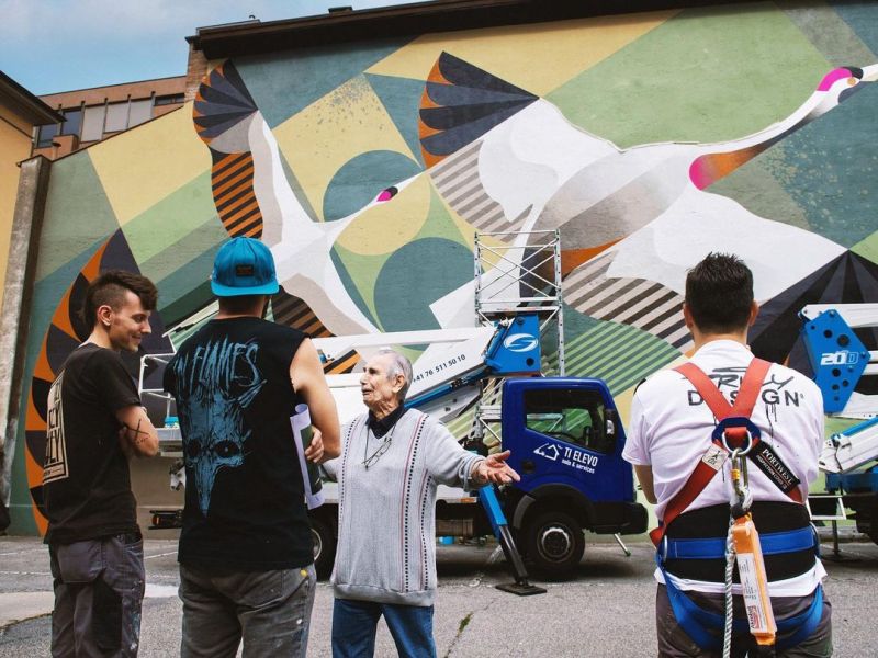 “BORDERS” by TRULY DESIGN Crew at Vicolo dei Calvi in Chiasso ...