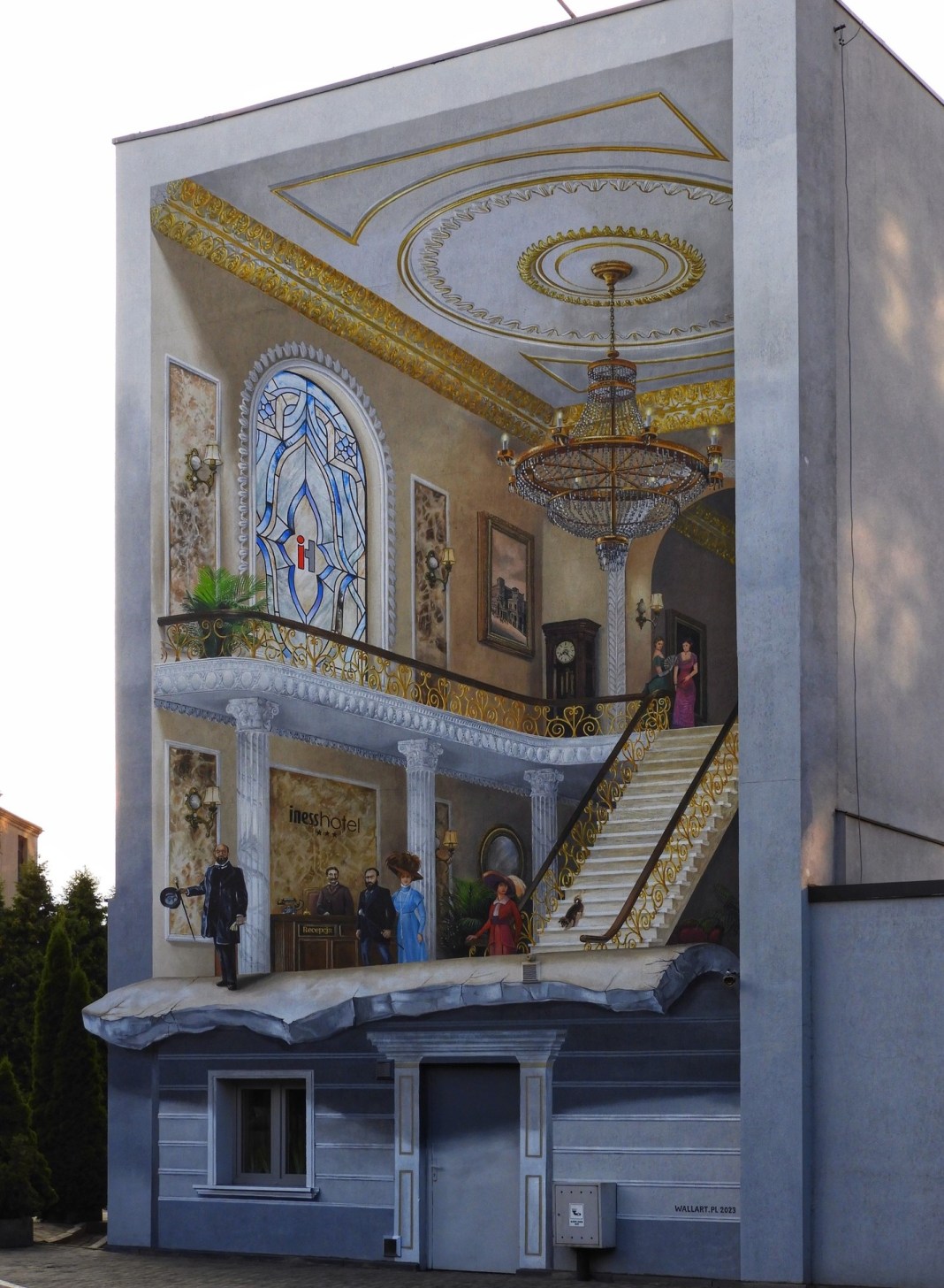 Impressive Three-dimensional Mural by WALLART in Lodz, Poland (4 photos ...