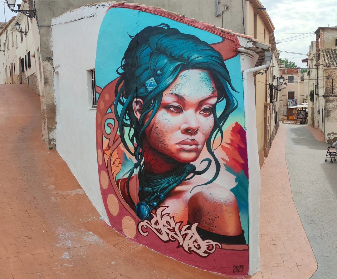 3 Photos of Mural by YΣΚΘ in Alfafara, Spain for Art-Fafara Art-Street ...