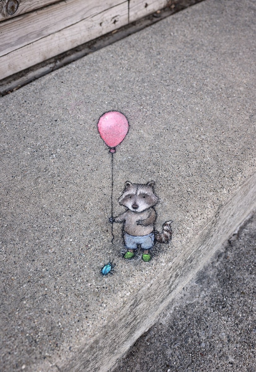 Cute Art By David Zinn (16 Photos) - STREET ART UTOPIA