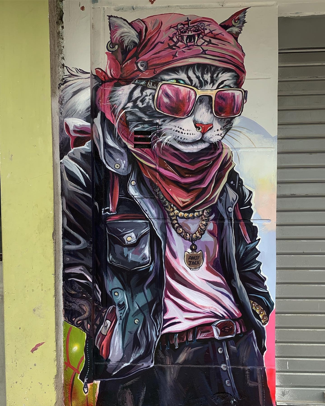 Cool Cat by Andy Fernández in Moyobamba, Peru - STREET ART UTOPIA